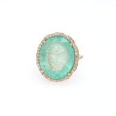 Colombian Emerald Ring: 22.66 ct tw Emeralds, 1.6 ct tw Diamonds, 14K ...