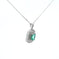 Colombian Emerald Pendant: 1.05 ct tw Emeralds, 0.90 ct tw Diamonds, 1 ...