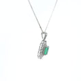 Colombian Emerald Pendant: 1.05 ct tw Emeralds, 0.90 ct tw Diamonds, 1 ...