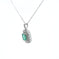 Colombian Emerald Pendant: 1.05 ct tw Emeralds, 0.90 ct tw Diamonds, 1 ...