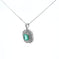 Colombian Emerald Pendant: 1.05 ct tw Emeralds, 0.90 ct tw Diamonds, 1 ...